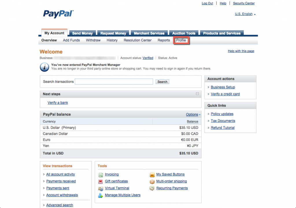 Retrieving Your PayPal API Credentials – Matt Cole