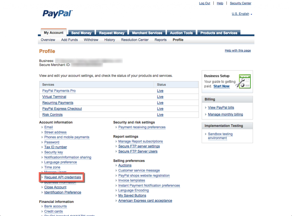 Retrieving Your PayPal API Credentials – Matt Cole